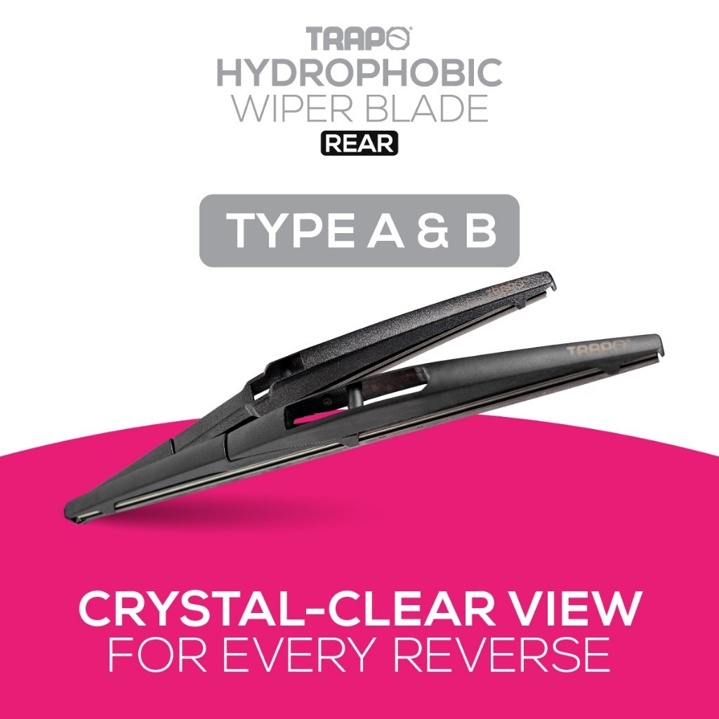 Trapo Hydrophobic Car Wiper Blades [REAR WIPER] - (For Japanese/ Korea ...
