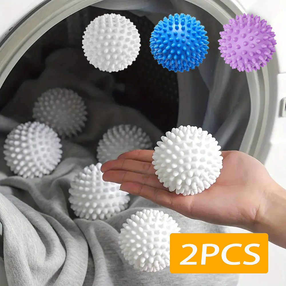 2pcs Reusable Laundry Ball Stain Removal Anti-Tangling Drum Washing ...
