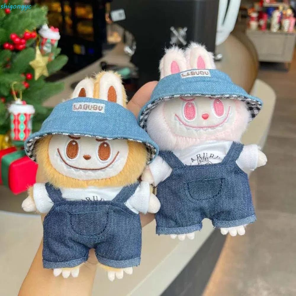 SHIGONG Labubu Plush Doll Outfit, Cowboy Clothes and Pants Hat Labubu ...