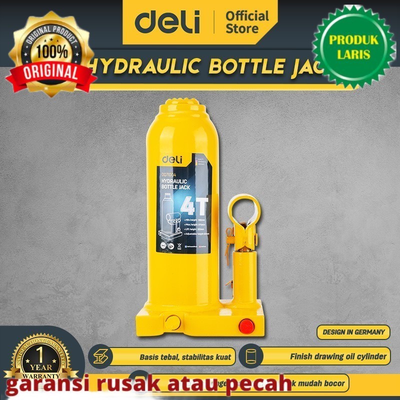 4 Ton Hydraulic Bottle Jack for Tekiro Car Load Deli Crocodile Jack ...