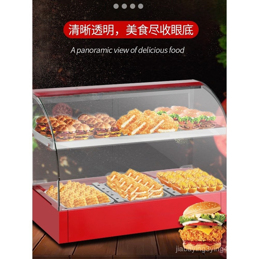 Insulated Cabinet Food Small Glass Deli Cabinet Heating Thermostat ...