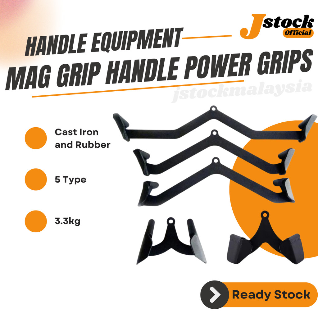 MAG Grip Handle Power Grips Cable Machine Accessories Bar Lat Pulldown ...