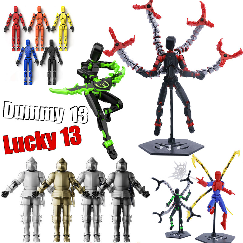DIY Lucky 13 Action Figure Spider-Man vs doctor octopus Dummy 13 Robot ...
