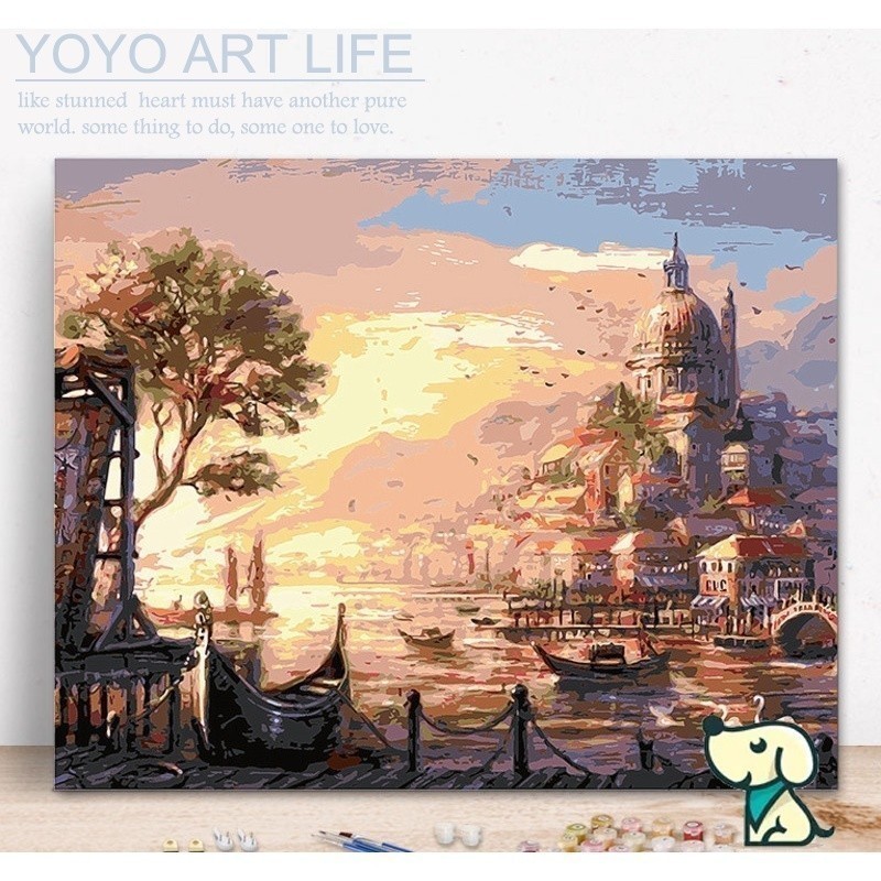 Godz Art J2 S2 Paint by Number painting 40*50cm DIY手绘填色风景动漫人物40*50装饰画 | Shopee Singapore