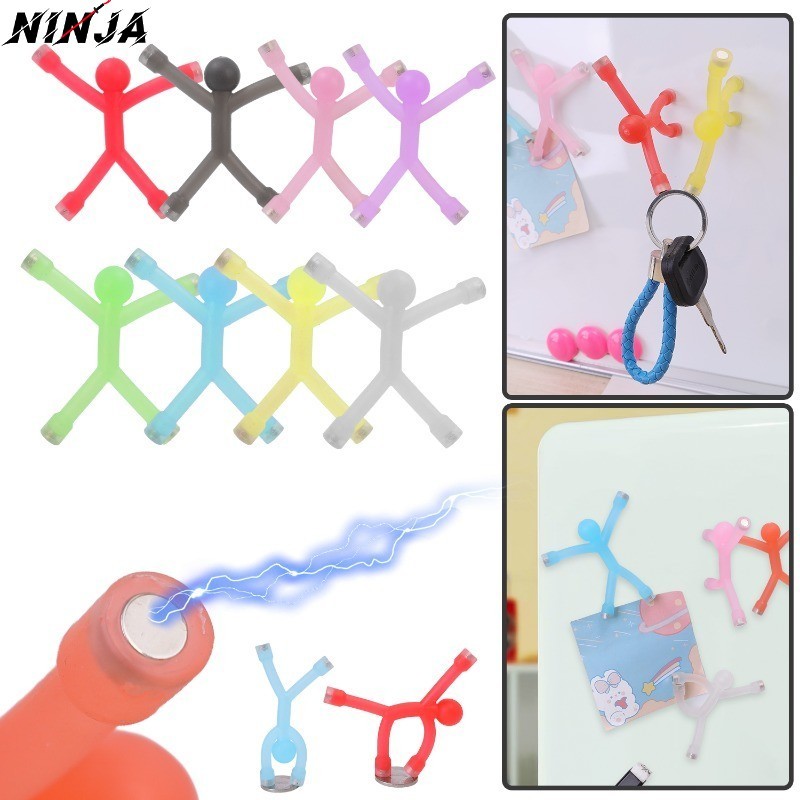2/5/10Pcs Mini Man Refrigerator Magnets - DIY Colorful Human Shape ...
