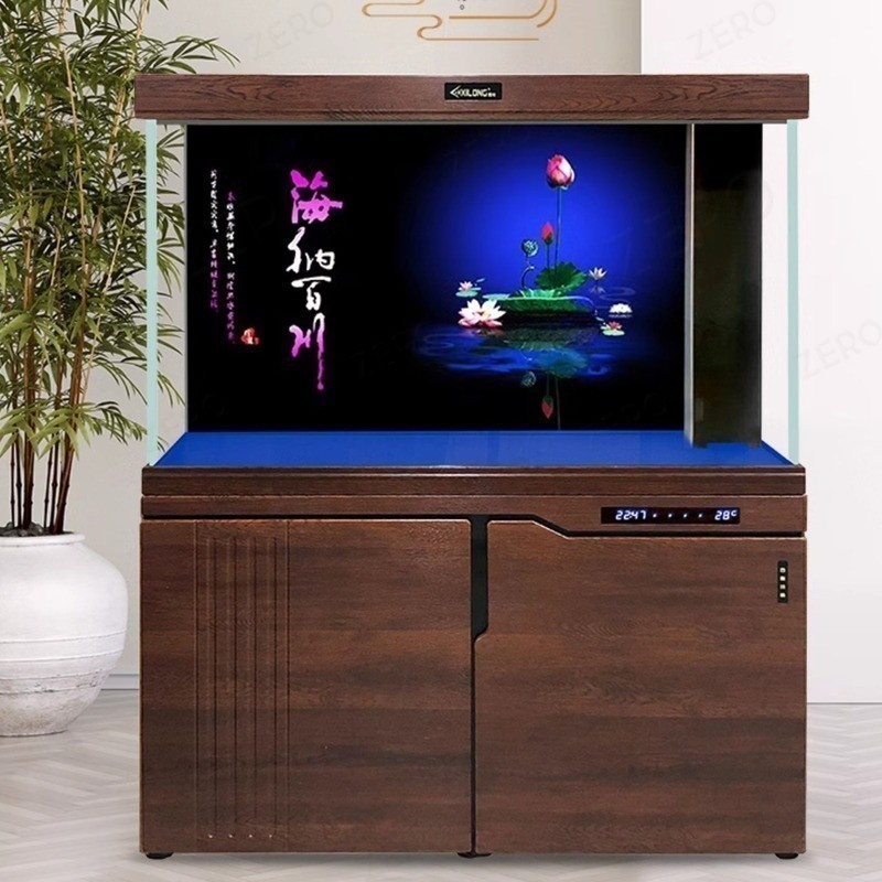 Fish Tank Aquarium Fish Tank Large Living Room Floor To Ceiling ...