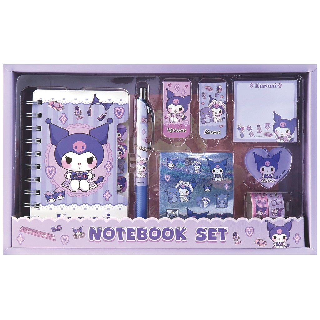 Kuromi Emoji Note Book Set (9847) | Shopee Singapore