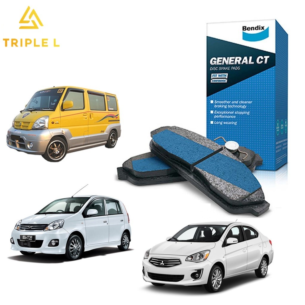 BENDIX PERODUA VIVA BRAKE PADS PERODUA VIVA MITSUBISHI MIRAGE PROTON ...