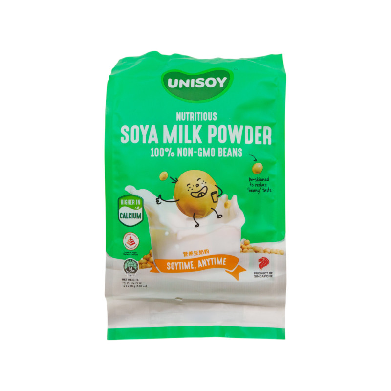Unisoy Instant Organic Soya Milk Powder 12s X 30g | Shopee Singapore