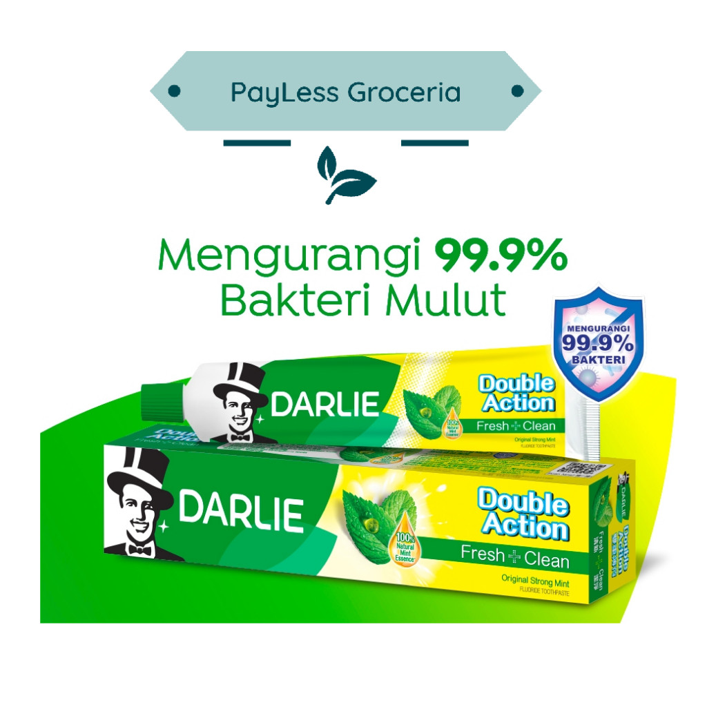 Darlie Double Action Toothpaste / Original Strong Mint Toothpaste 225g ...