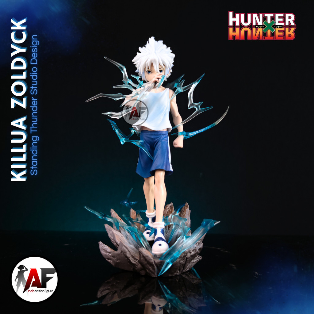 Action Figure Hunter x Hunter Killua Zoldyck Standing Thunder Studio Design Recast | Shopee ...