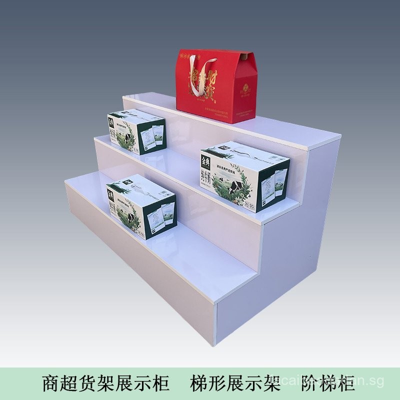 Step Trapezoid Display Stand Flower Shop Shoe Bag Supermarket Gift ...