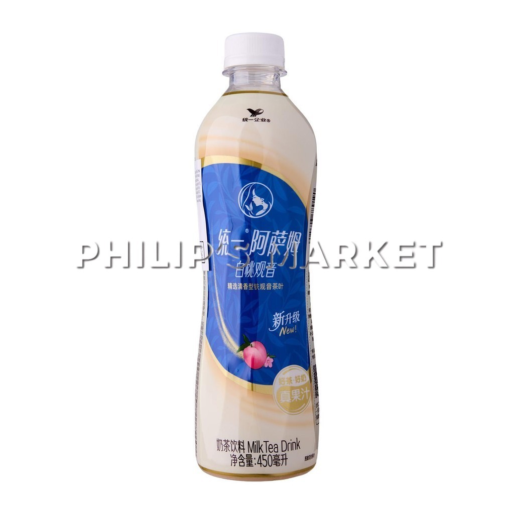 Unif Tongyi Assam Milk Tea White Peach & Guan Yin 450ml | Shopee Singapore
