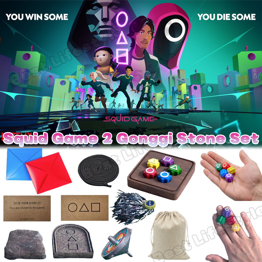 Squid Game 2 Gonggi Stone Set drea2sg | Shopee Singapore