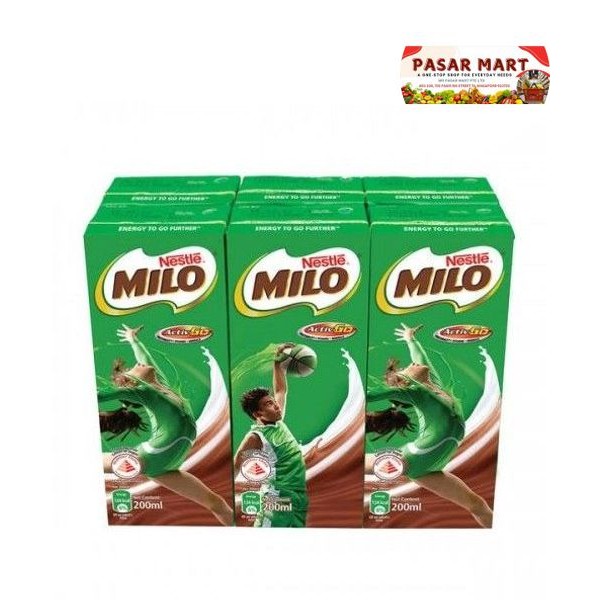 Milo Chocolate Malt Uht Packet Drink 6 x 200ml | Shopee Singapore