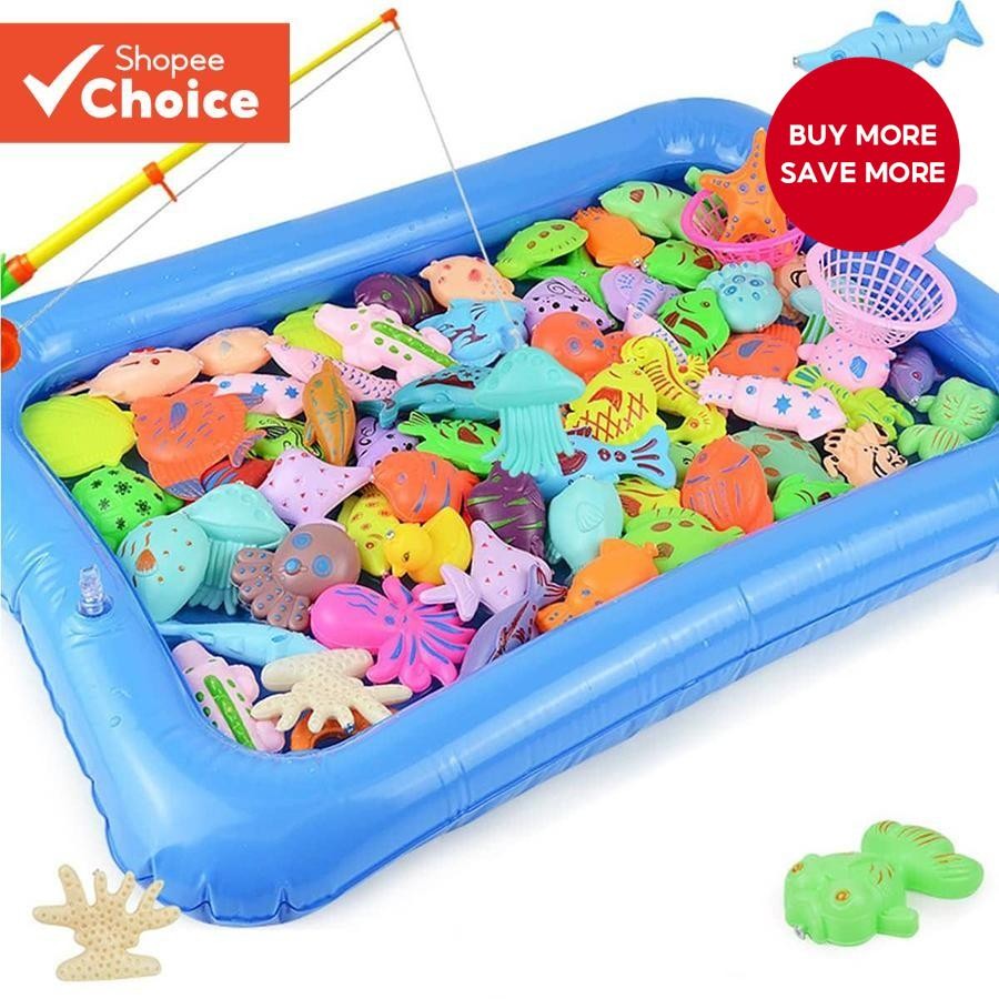 Magnetic Fishing Pool Toys Game for Kids Water Table Bathtub Kiddie ...