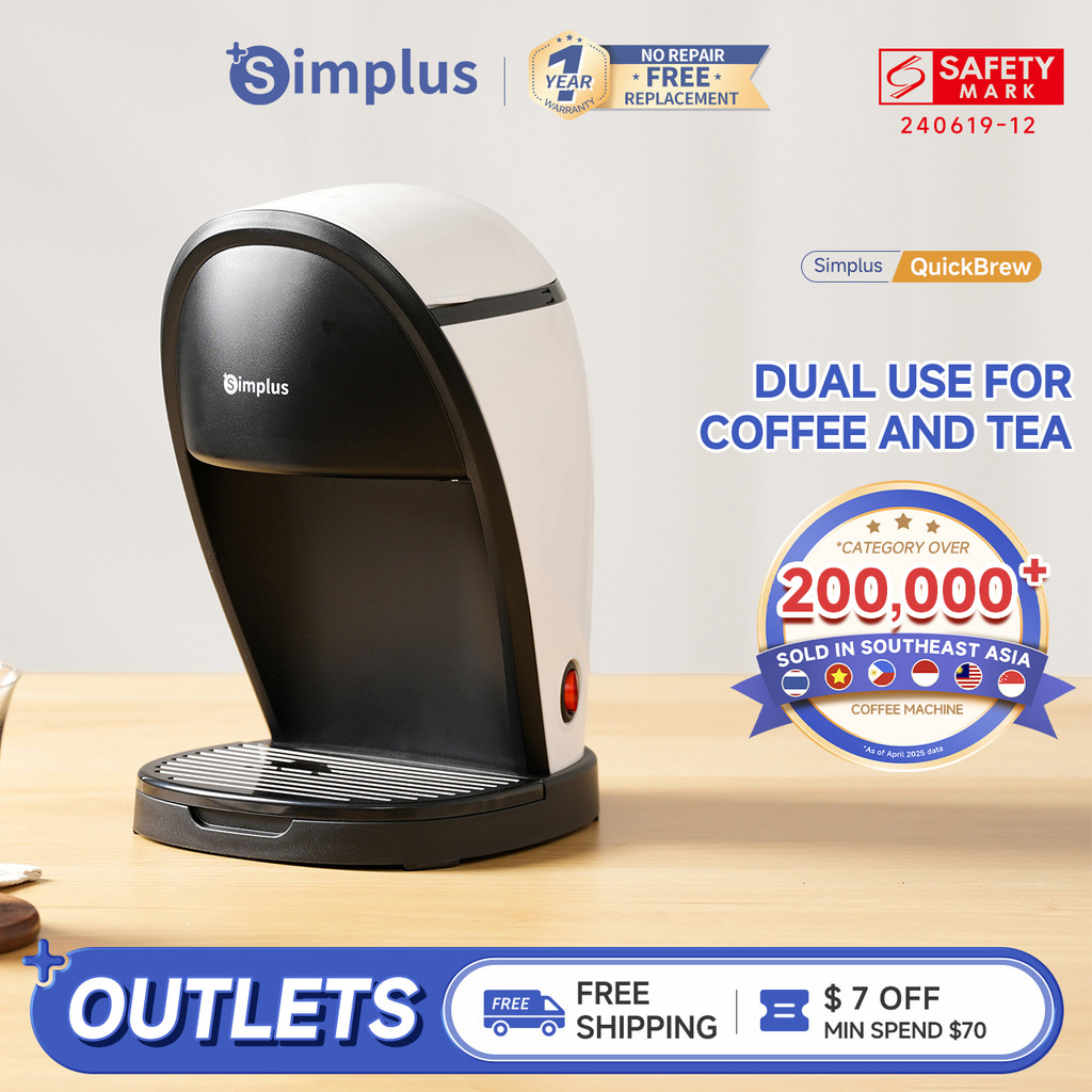 Simplus Coffee Maker Multifunctional Drip Brewer Dual Use for Coffee and Tea Mini Compact 250ml ...