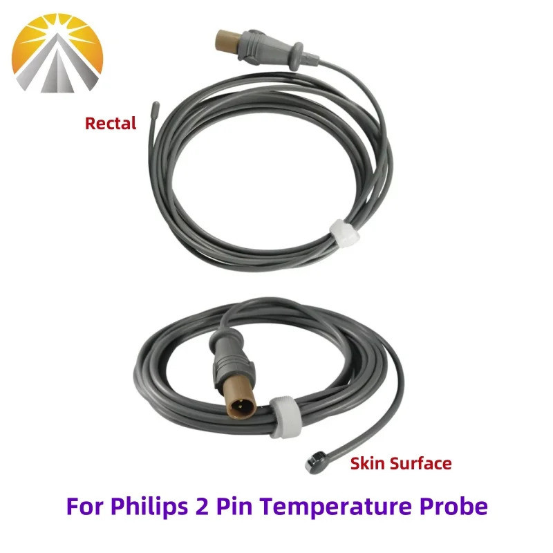 Medical Temperature Probe 2 Pin Adult 21075A Esophageal or 21078A Skin ...