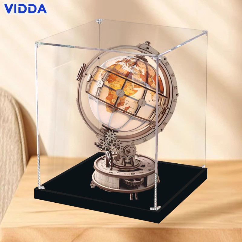 Transparent Storage Box Acrylic Display Box For ROKR LED Luminous Globe ...