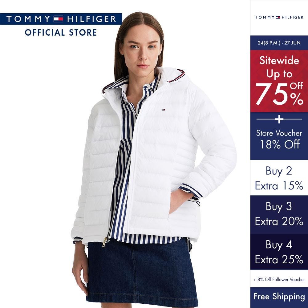 TOMMY HILFIGER Women Protect Puffer Jacket | Shopee Singapore