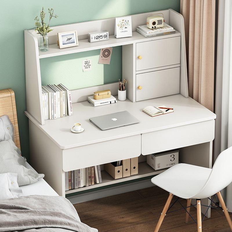 Desk with Bookshelf Storage Student Study Desk Home Desktop Computer ...