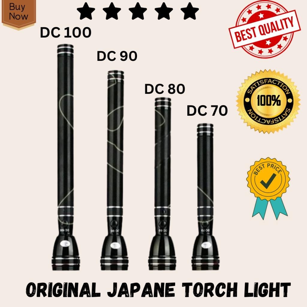 Rechargeable Flashlight JAPAN Led Torch Light Camping Torch Water Proof ...
