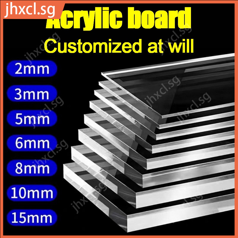 Custom Sized Clear Acrylic Sheet Available in Various Thicknesses 2/3/4 ...