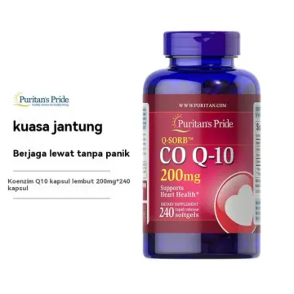 Puritan's Pride QSORB Co Q10 200 mg 240 Softgels | Shopee Singapore