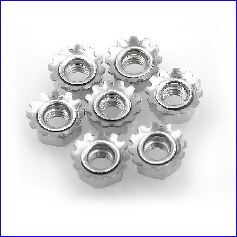 White Zinc K-Type Nut with Tooth Nut K-Cap Multi-Tooth Nut M3/M4/M5/M6 ...
