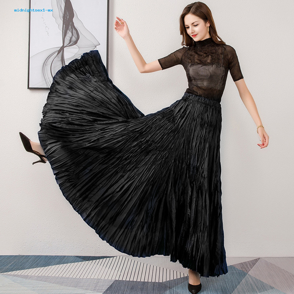 Slimming High-waisted Skirt Long Skirt Stylish Women's Maxi Skirt with ...