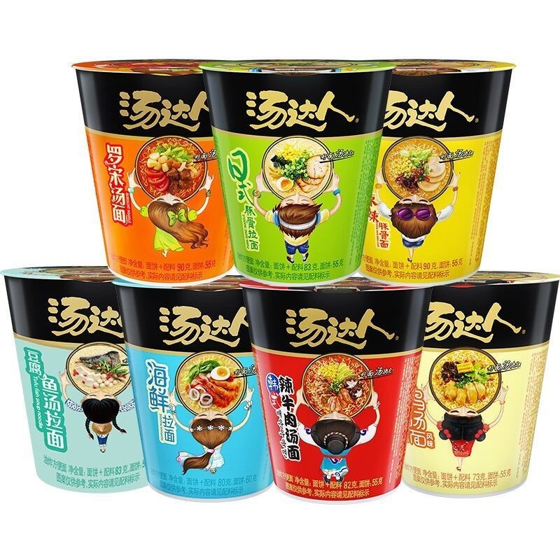 Unified Tang Daren Cup Noodles Instant Noodles Japanese Tonkotsu Ramen ...