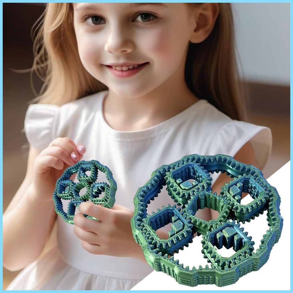 3D Printed Fidget Toys Hand Rotate Sensory Gear Fingertip Toy 3D ...