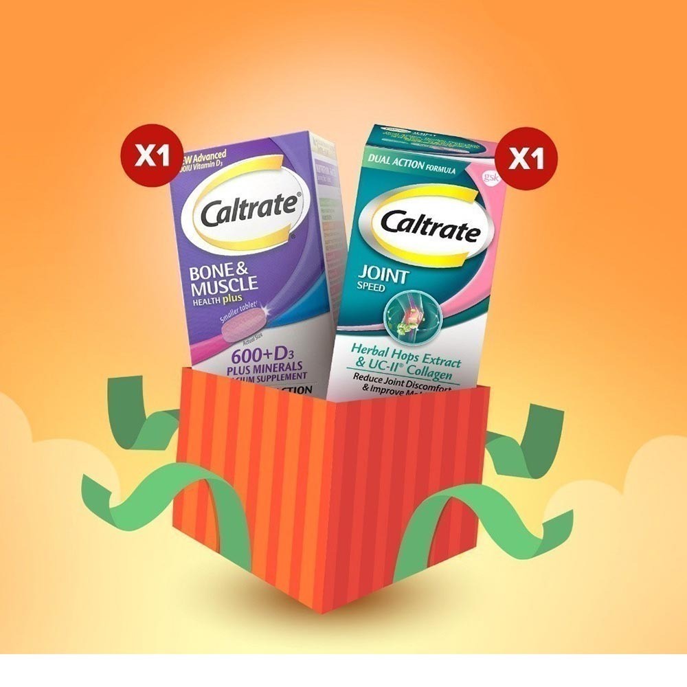 CALTRATE Joint Speed Dual Action (UCII & HOP EXTRACT) 42s + Bone ...