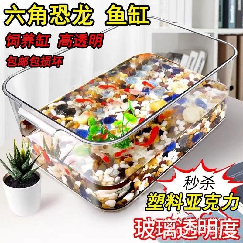 Meixi Supplies Pet Box Hexagonal Breeding Tank for Dinosaur Axolotl ...