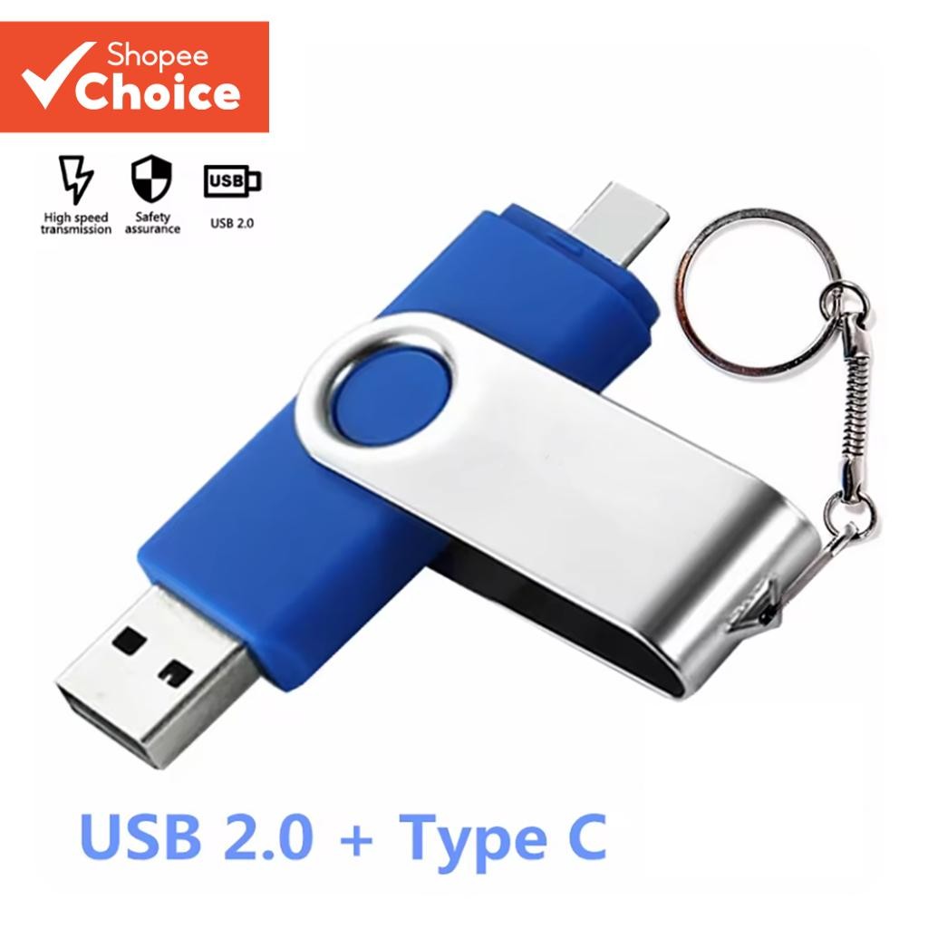 TYPE-C Rotatable USB Flash Drive 128GB High Speed Memory Stick 64GB ...