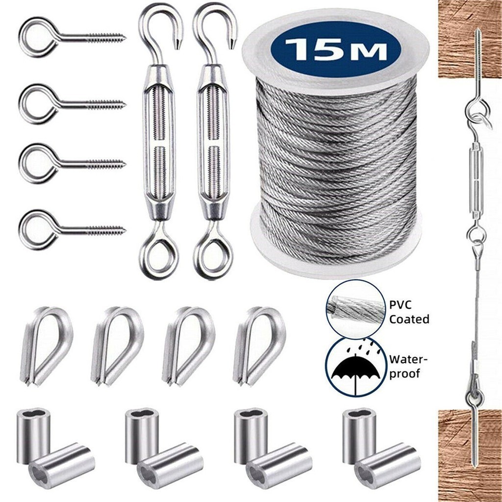 Waterproof and Corrosion Resistant Stainless Steel Wire Rope Set for ...