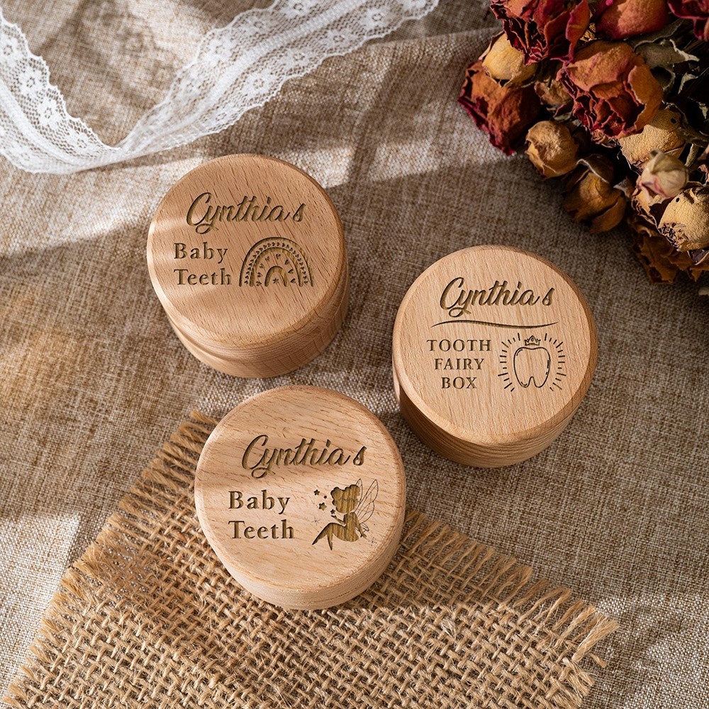 Personalized customization laser name teeth box souvenir teeth ...