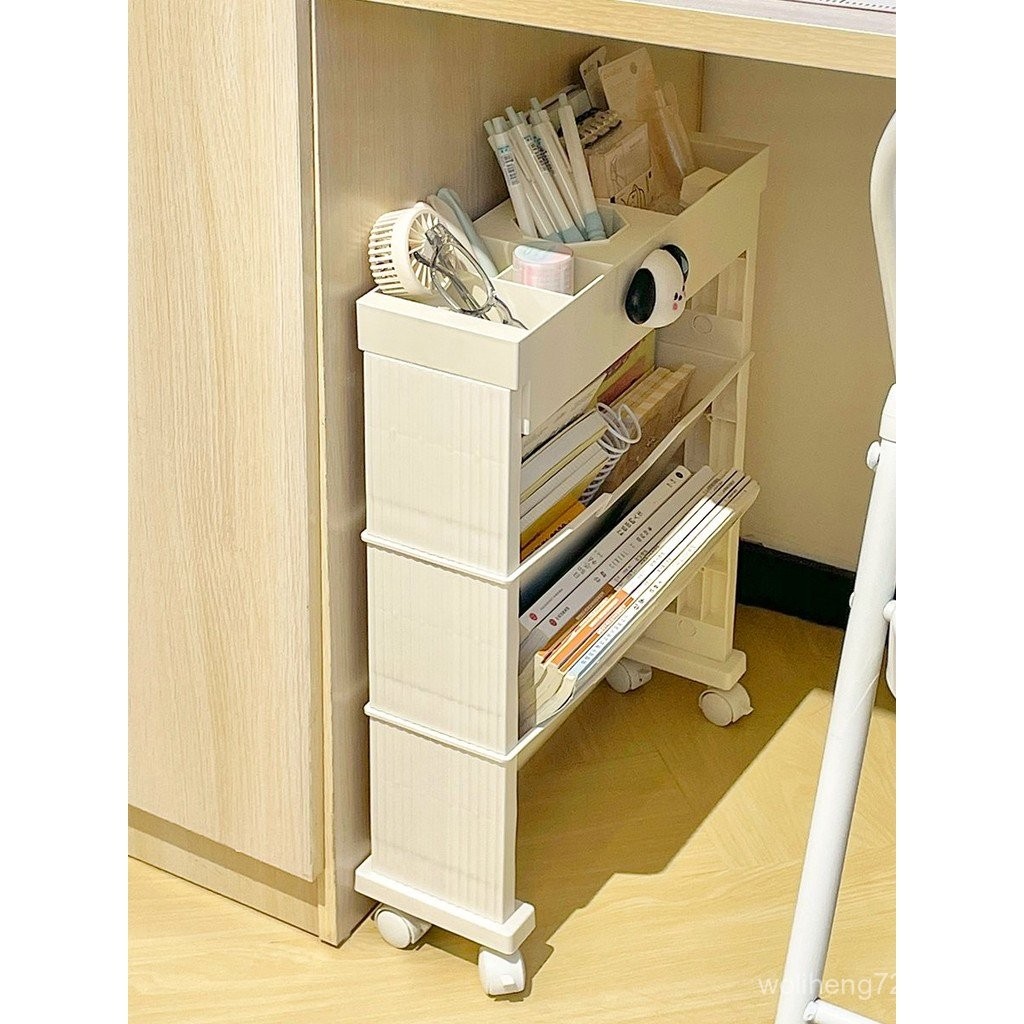 Table Storage Rack Movable Trolley Floor Layered Storage Cabinet ...
