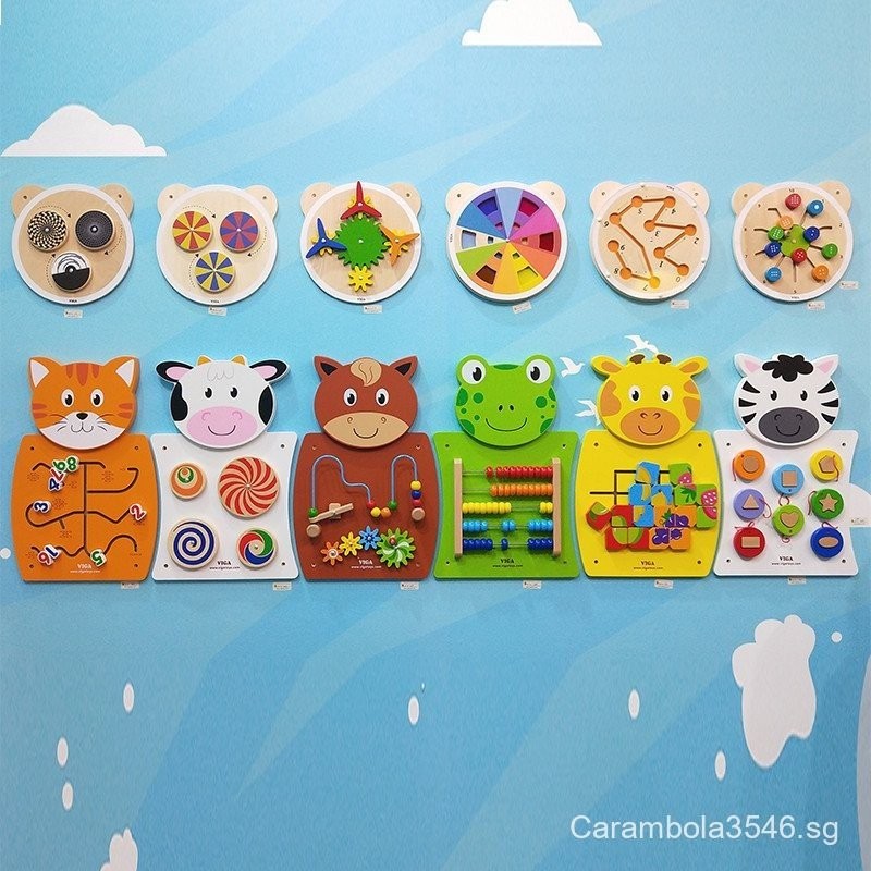 Educational Wall Toys, Wall Games, Children's Turntable, Animal Numbers ...