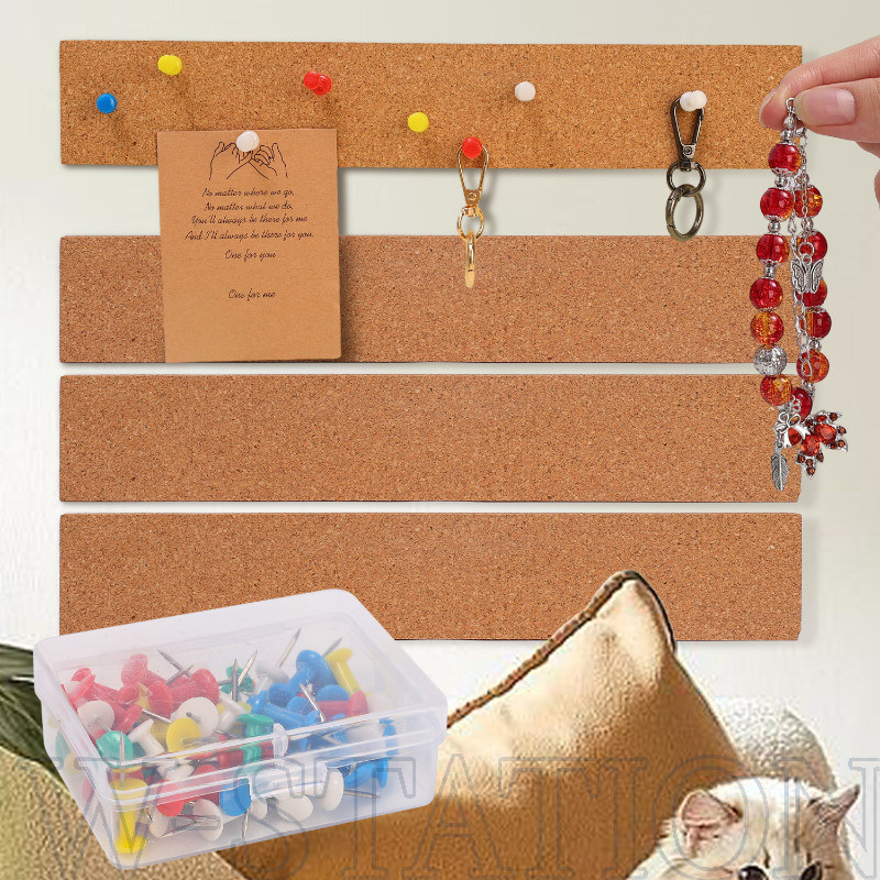 Long Cork Board Strips, Cork Felt, Bulletin Strips, Self-adhesive Cork ...