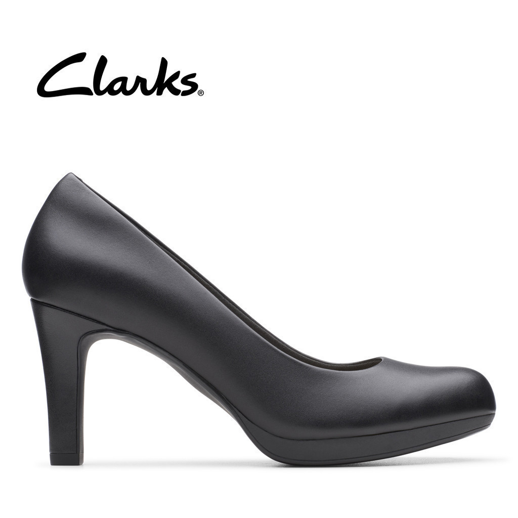 Clarks Womens Adriel Viola Shoes - Black Leather | Shopee Singapore