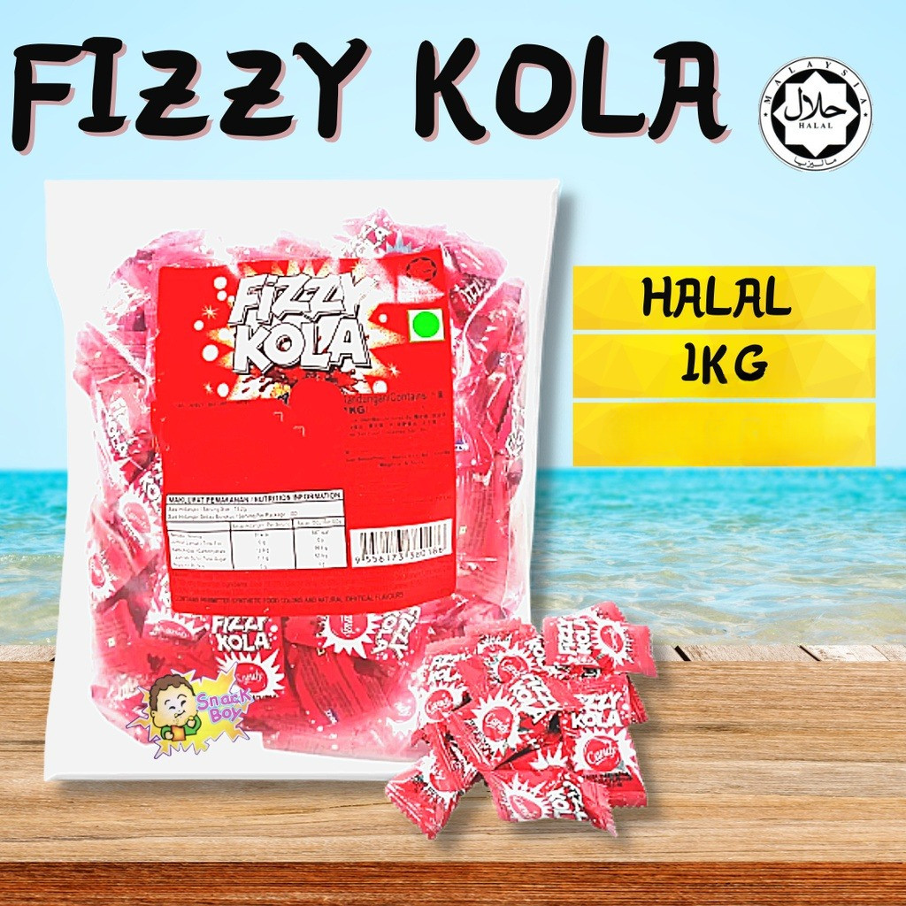 ((1KG) 265pcs Fizzy Kola Hard Candy Coca-Cola Gula/Cola Candy | Shopee ...