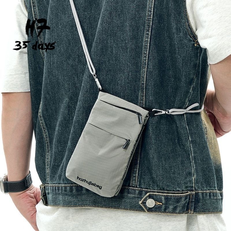 Foldable Storage Bag Close-fitting Mobile Phone Bag Men's Messenger Bag ...