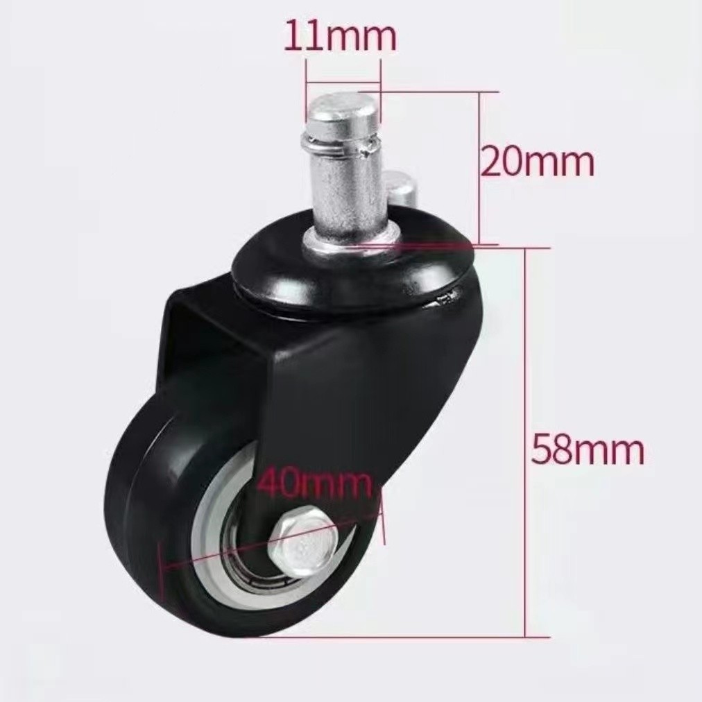 Universal Wheel Office Chair Wheel Swivel Chair Wheel Mute Wheel Black ...