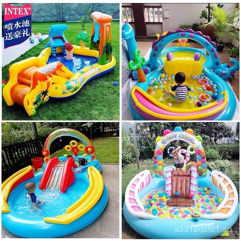 INTEX Inflatable Swimming Pool for Babies and Children, Home Use Kids ...