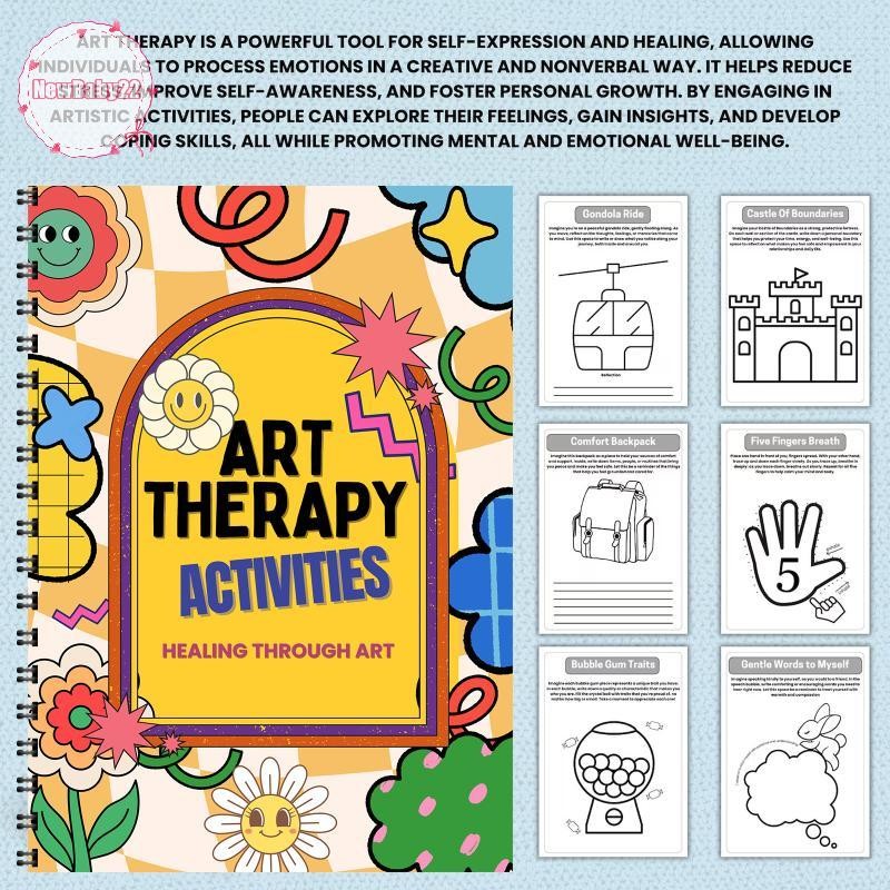 NN Art Therapy Worksheets For Mental Health School Therapy Social Work ...