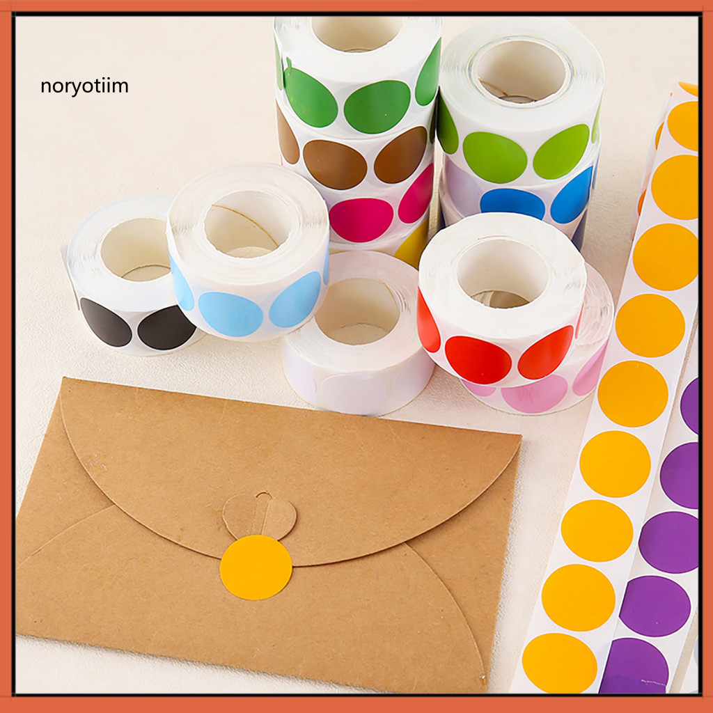 NOR Waterproof Sticker Sun-proof Sticker 500 Pcs Colorful Dot Stickers ...