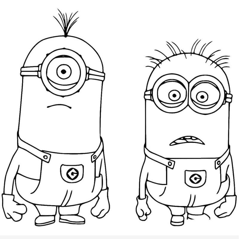 Minions - Set of 30 Coloring Pages A4 A5 Size For Wax, Pencil Coloring ...