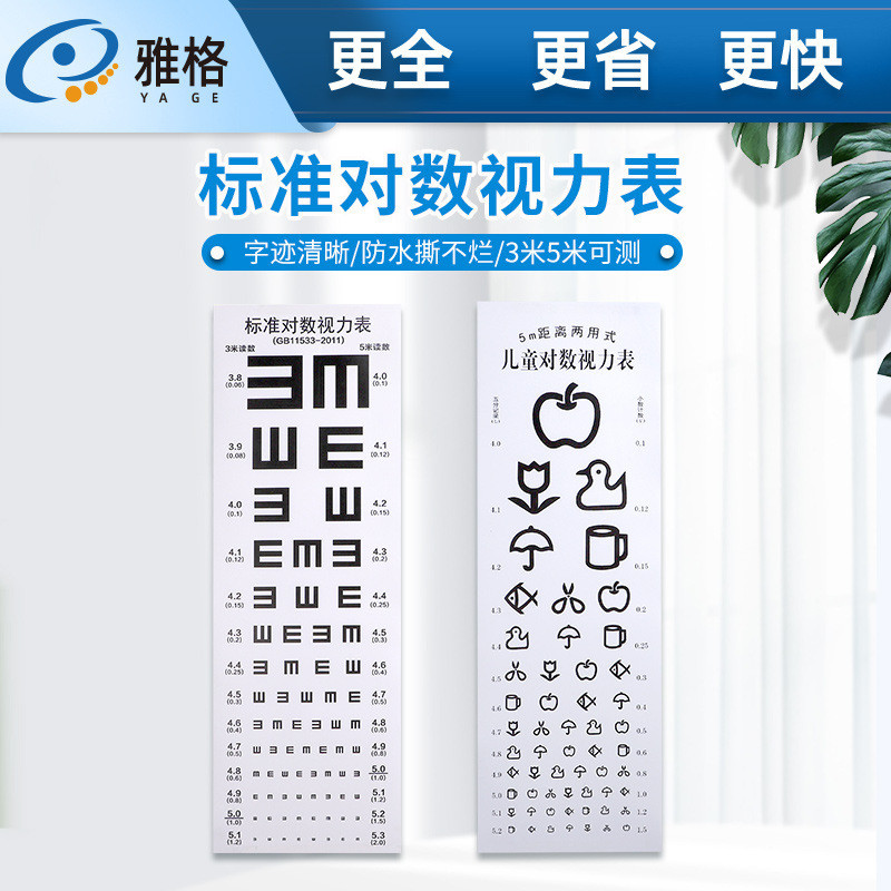 Vision Chart Unbreakable International Standard Vision Chart ...
