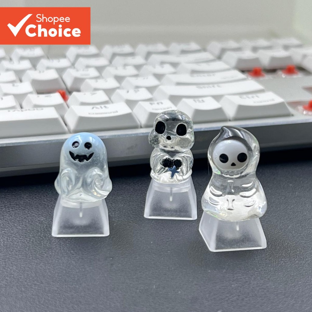 1 Halloween Ghost Demon Keycap Cross Axis Mechanical Keyboard Cartoon ...